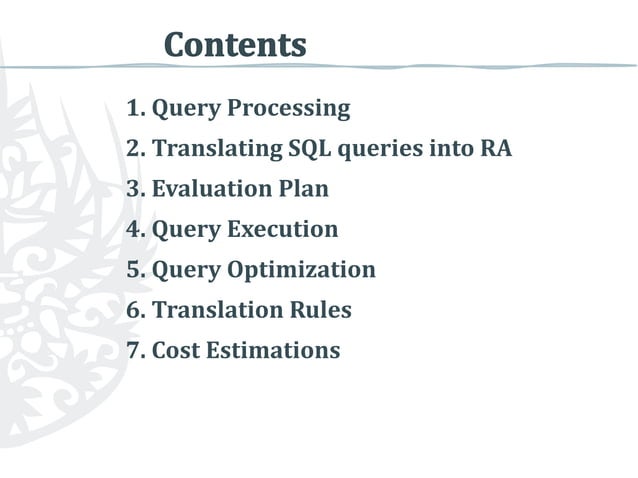 1 query processing | PPT
