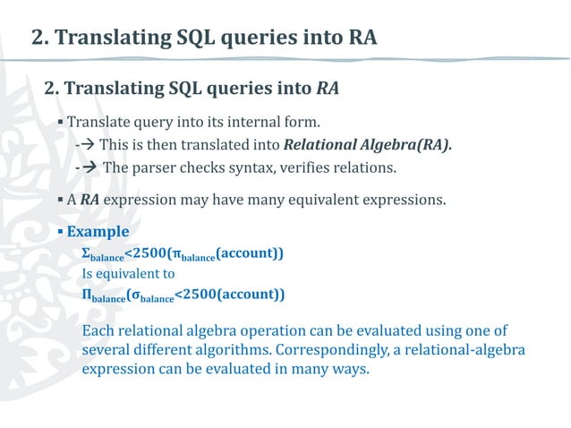 1 query processing | PPT