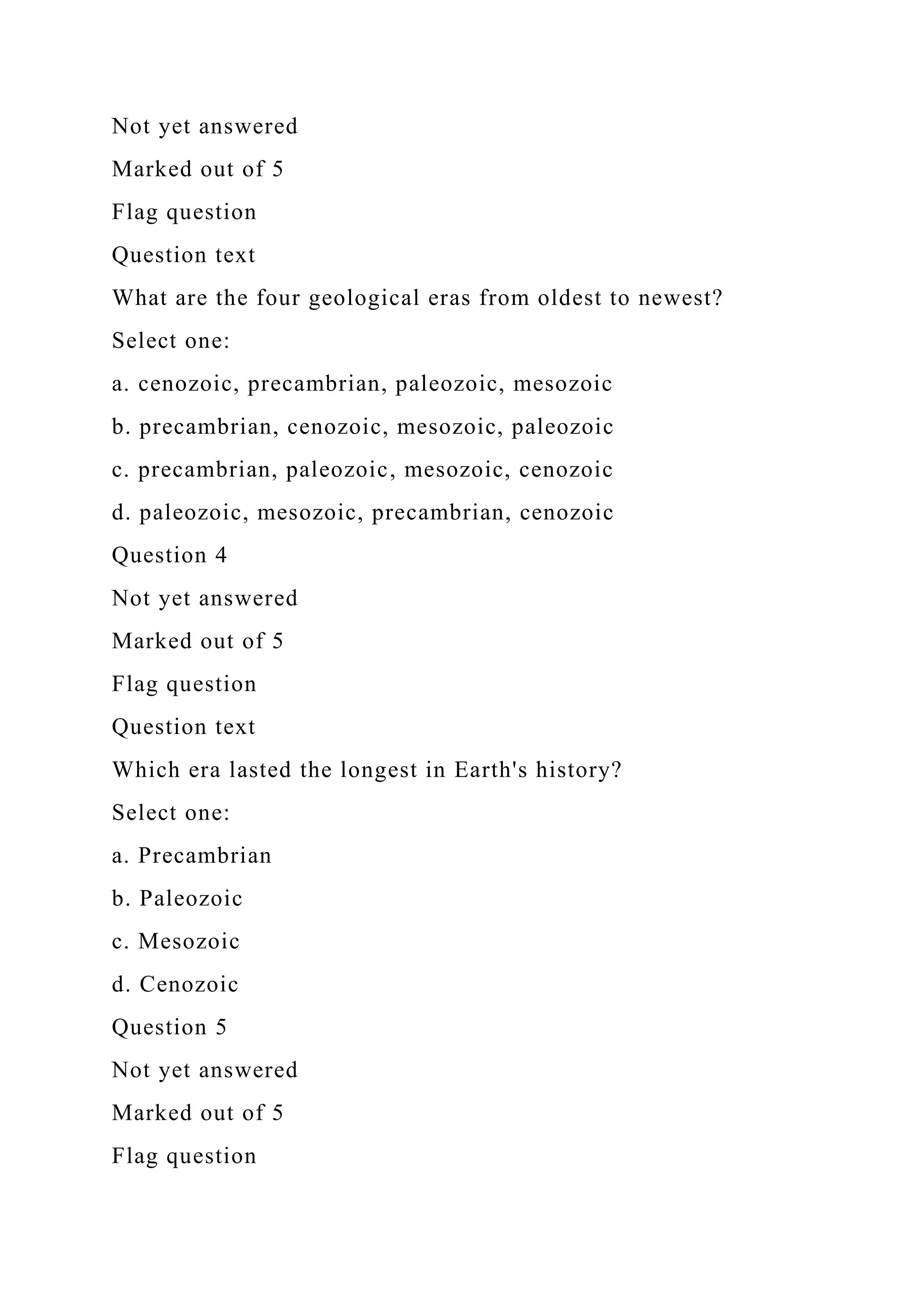 1) Questions & Your AnswersYour Answer1.(Multiple Choice)Which.docx