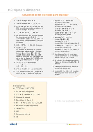 Multiplos y Divisores | PDF