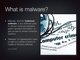 Modern malware and threats | PPT
