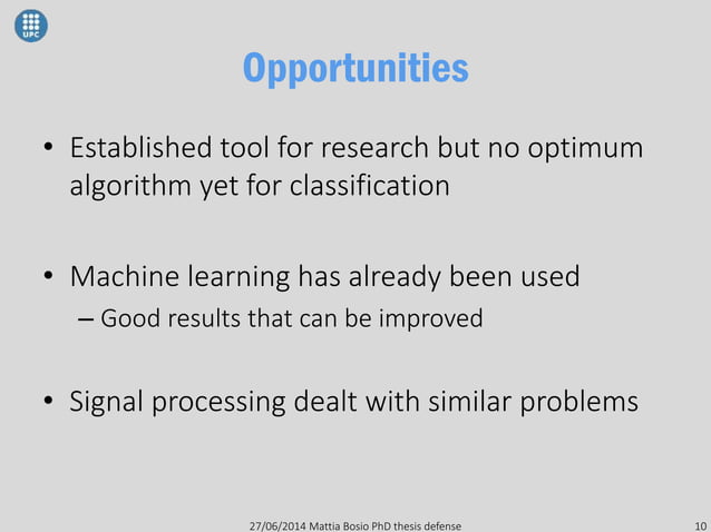 My PhD thesis presentation slides | PPTX