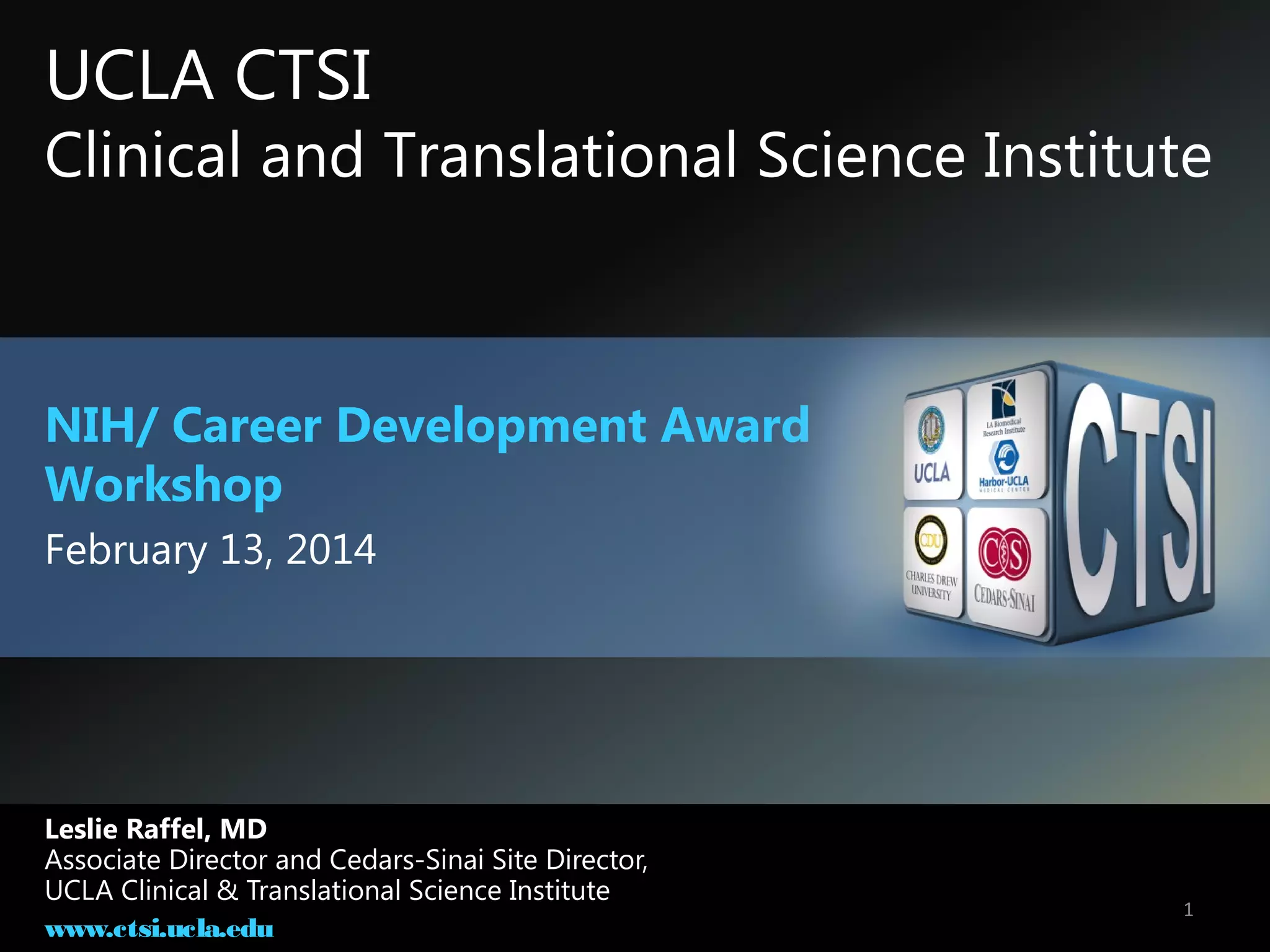 NIH/Career Development Award Workshop | PPT | Lung and Respiratory ...