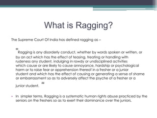 1 ragging | PPTX