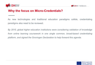 Why the focus on Micro - Credentials? | PPTX