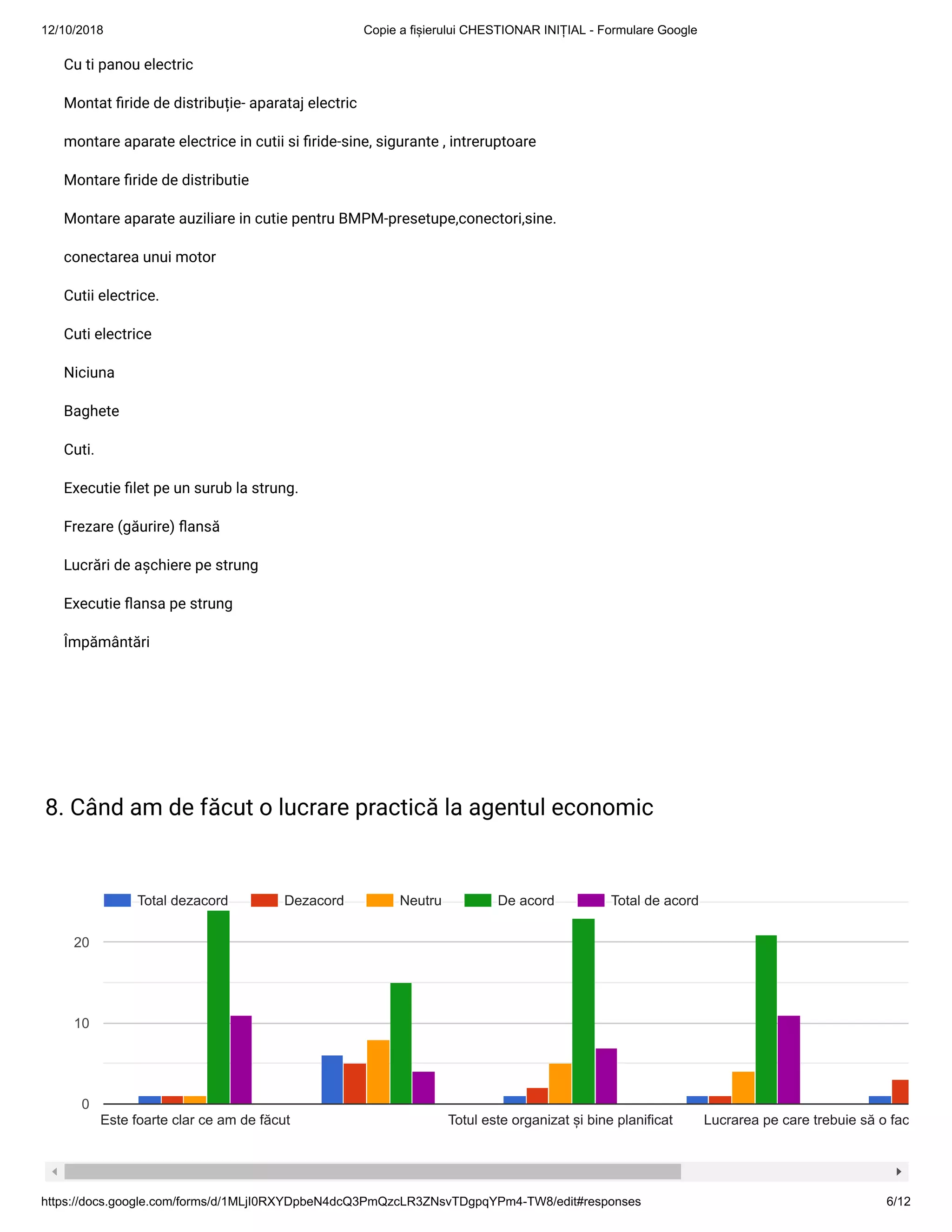 1 raspuns chestionar initial formulare google | PDF