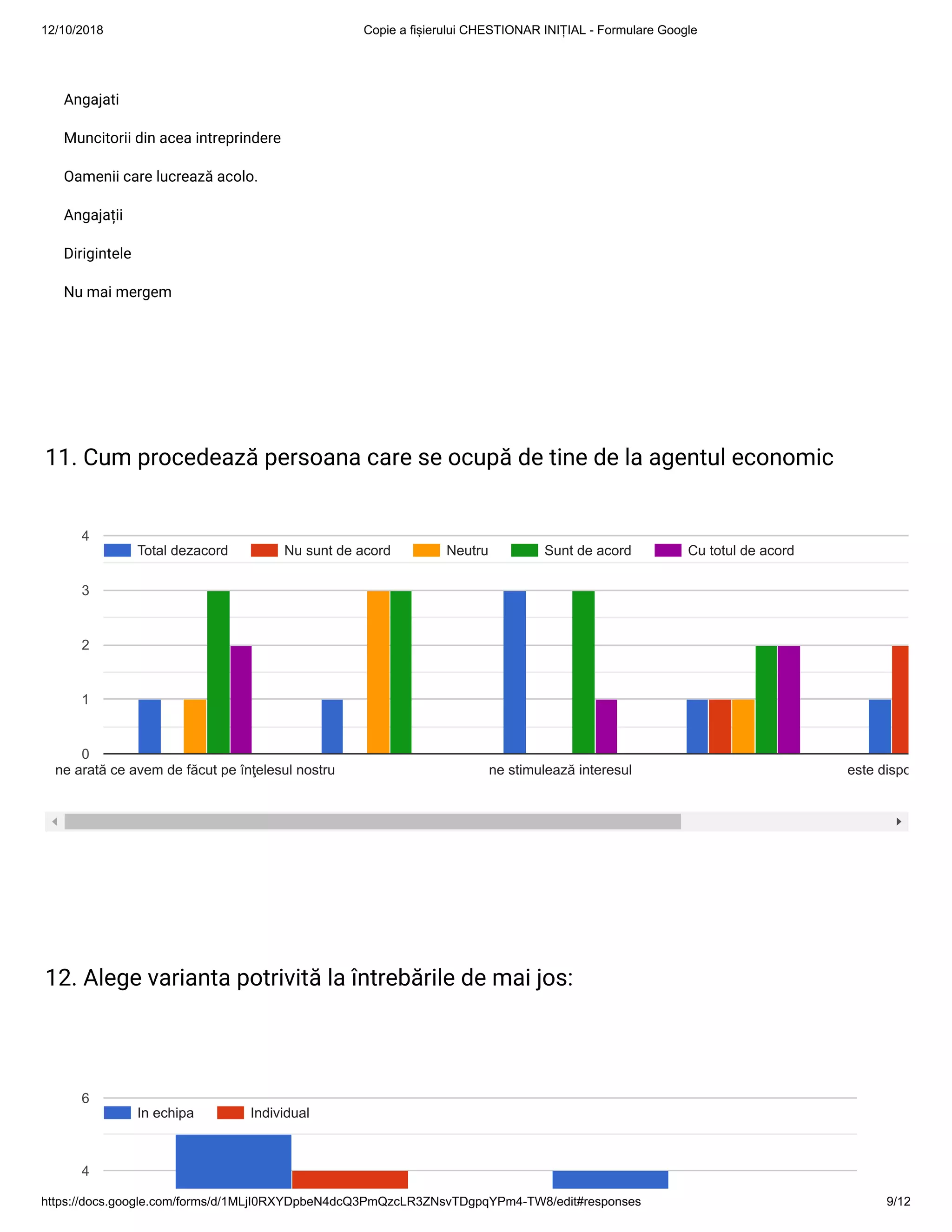 1 raspuns chestionar initial formulare google | PDF