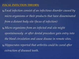 Rationale of endodontics | PPTX