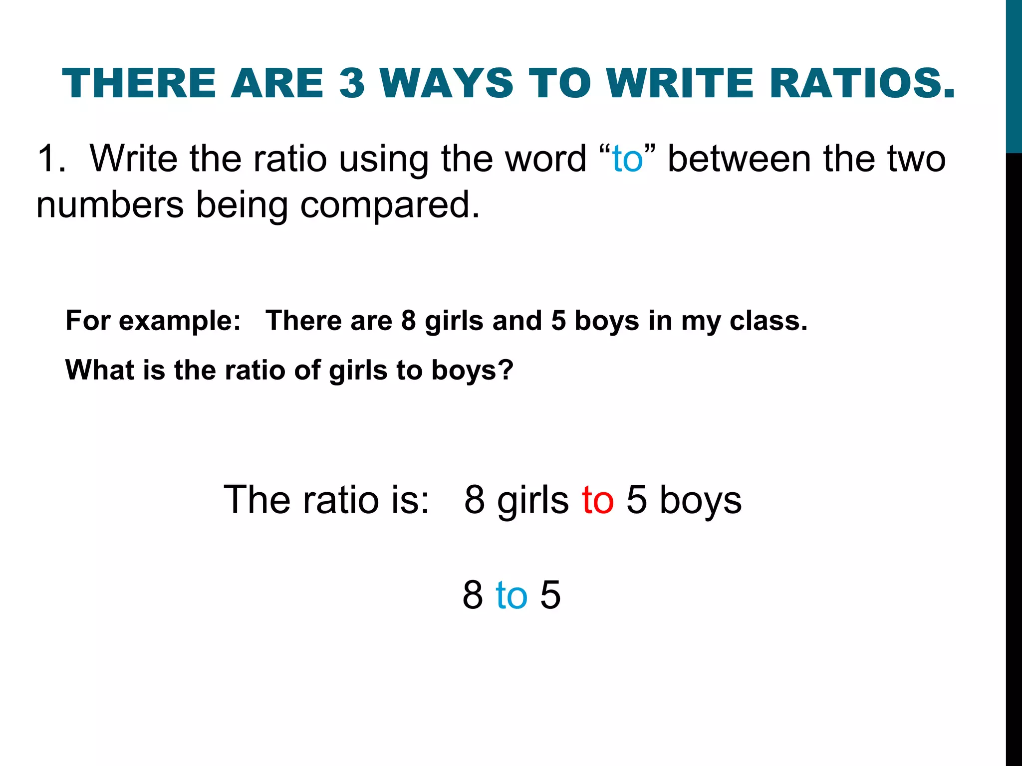 1 - Ratios & Proportions | PPT
