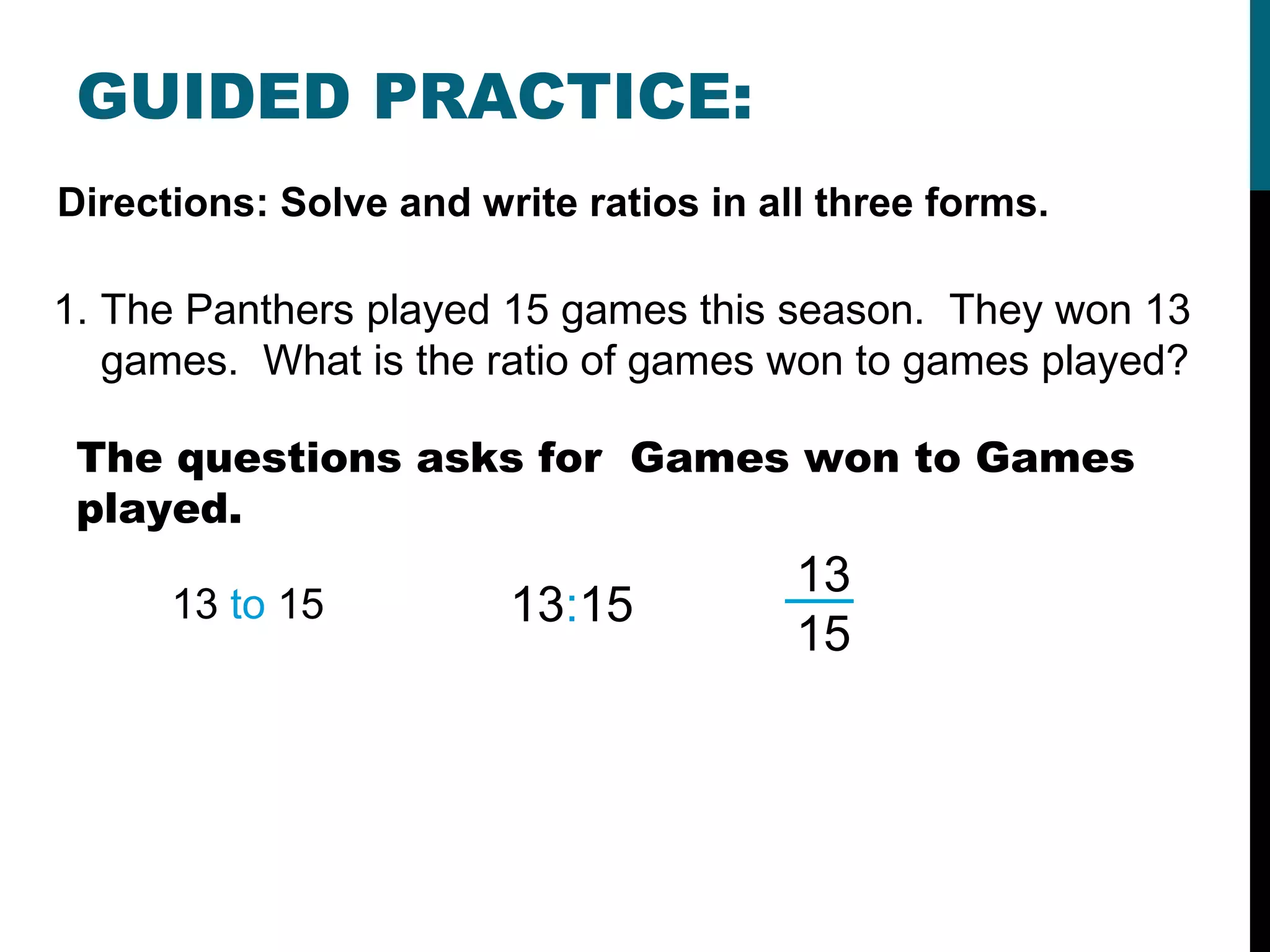 1 - Ratios & Proportions | PPT