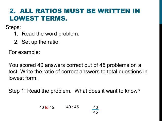 1 - Ratios & Proportions | PPT