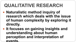 Classifying Qualities (Qualitative Research) | PPT