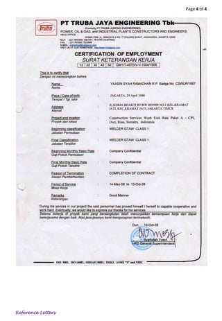 Reference Letters | PDF