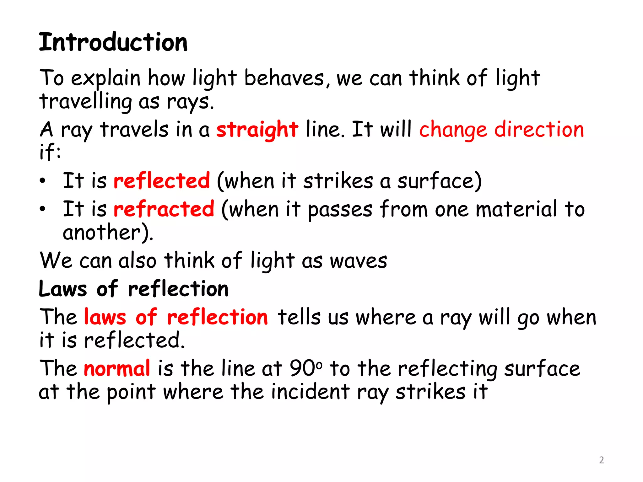 1 reflection and refraction | PPTX