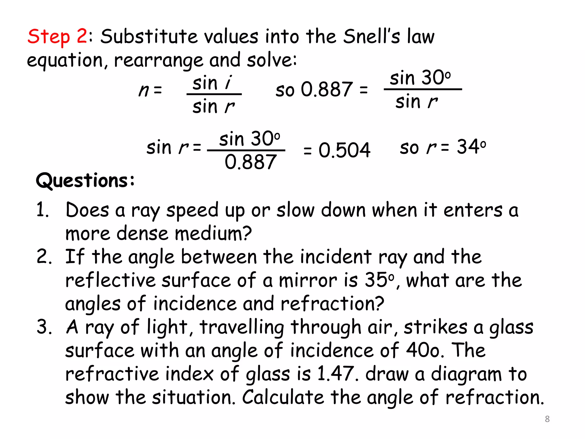 1 reflection and refraction | PPTX | Physics | Science