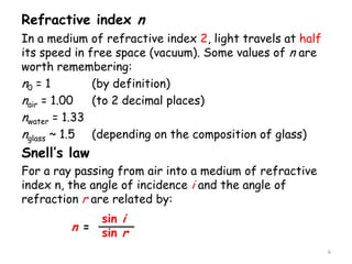 1 reflection and refraction | PPTX | Physics | Science