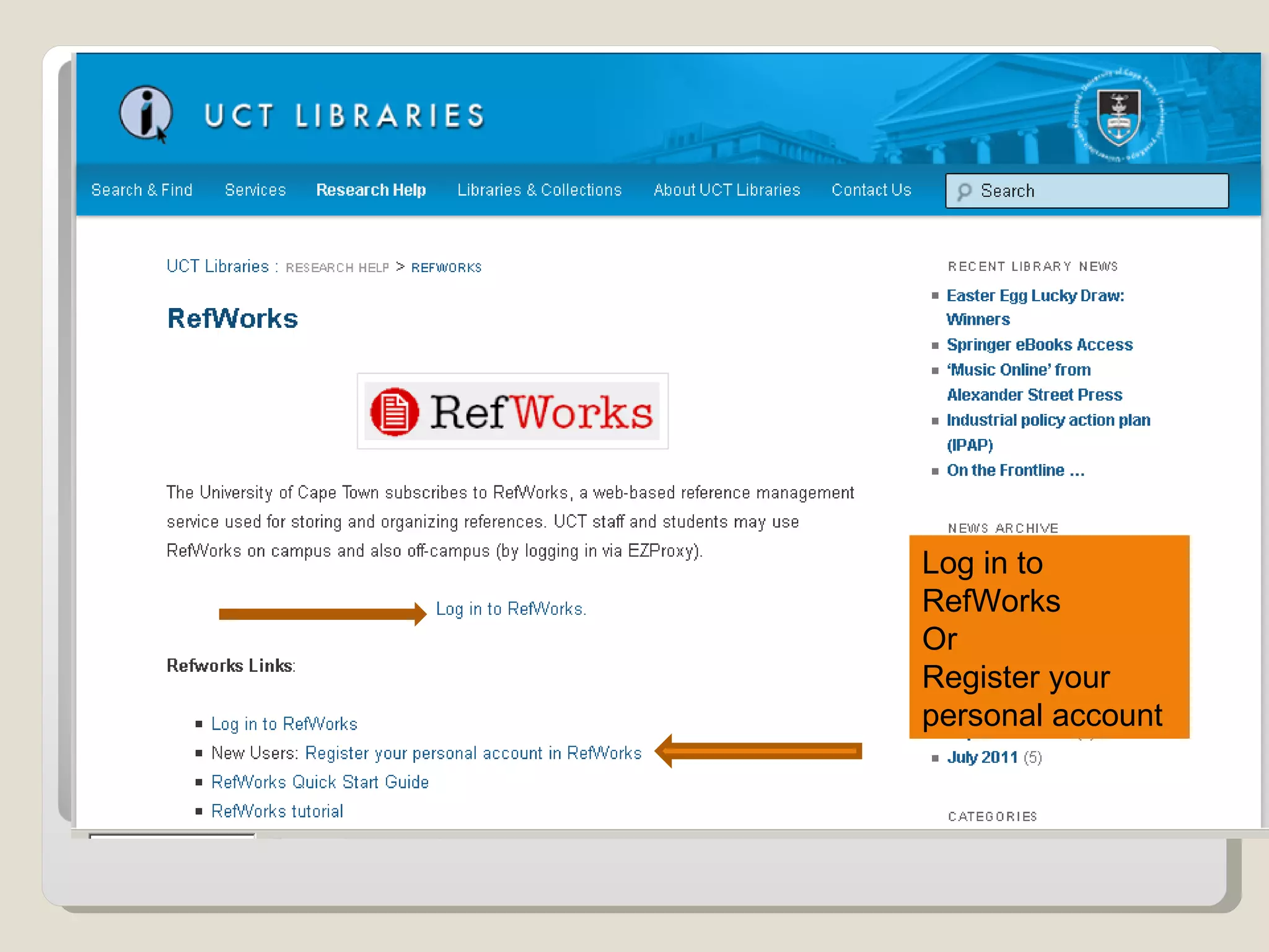 1 ref works 2.0 login | PPT