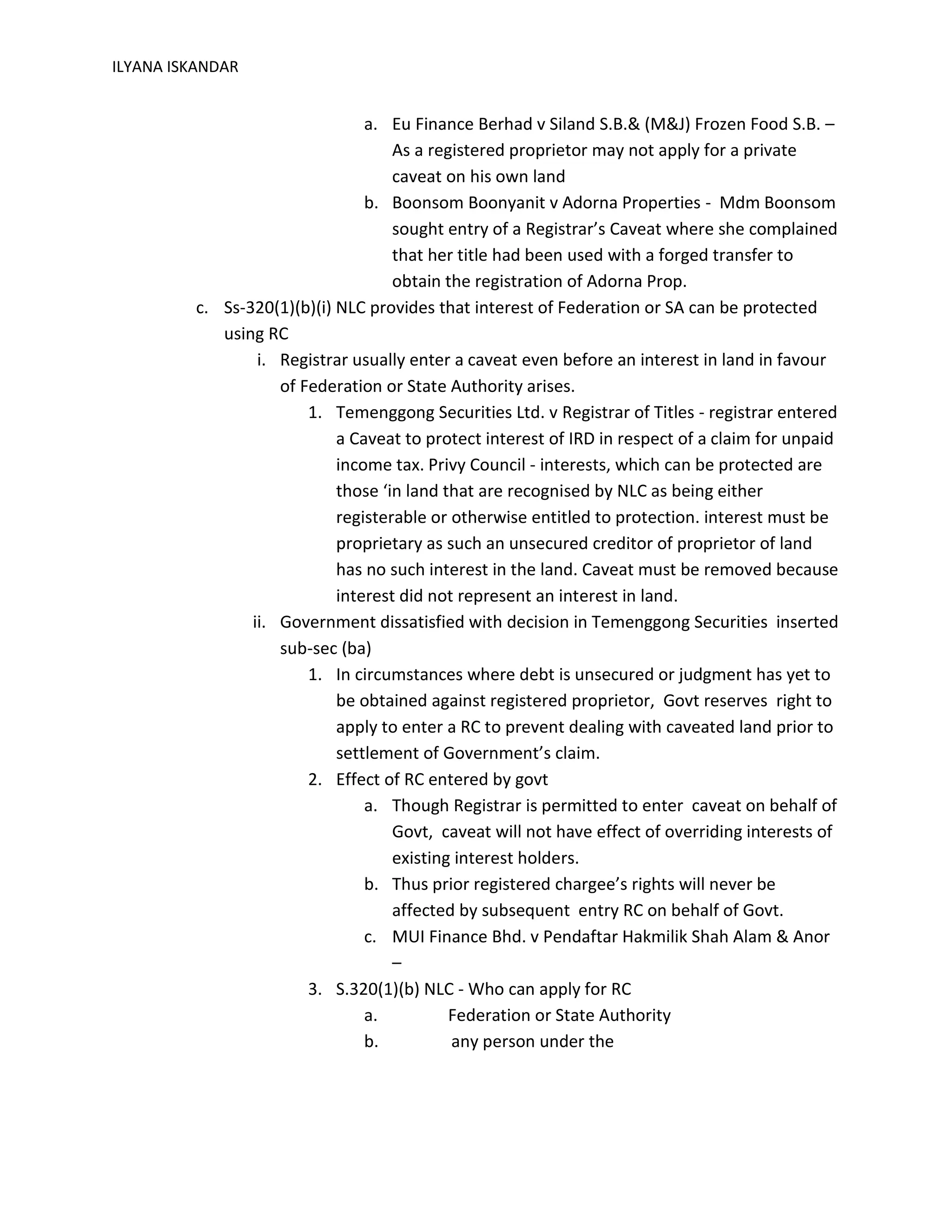 1) registrar caveat | PDF