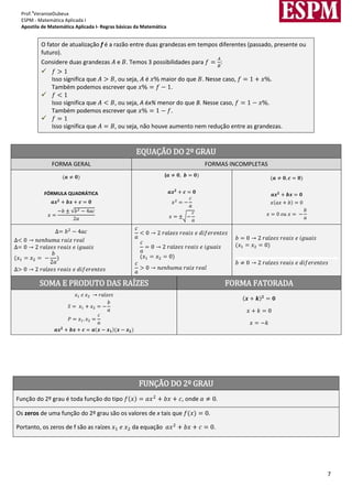 1 regras básicas de matemática | DOCX
