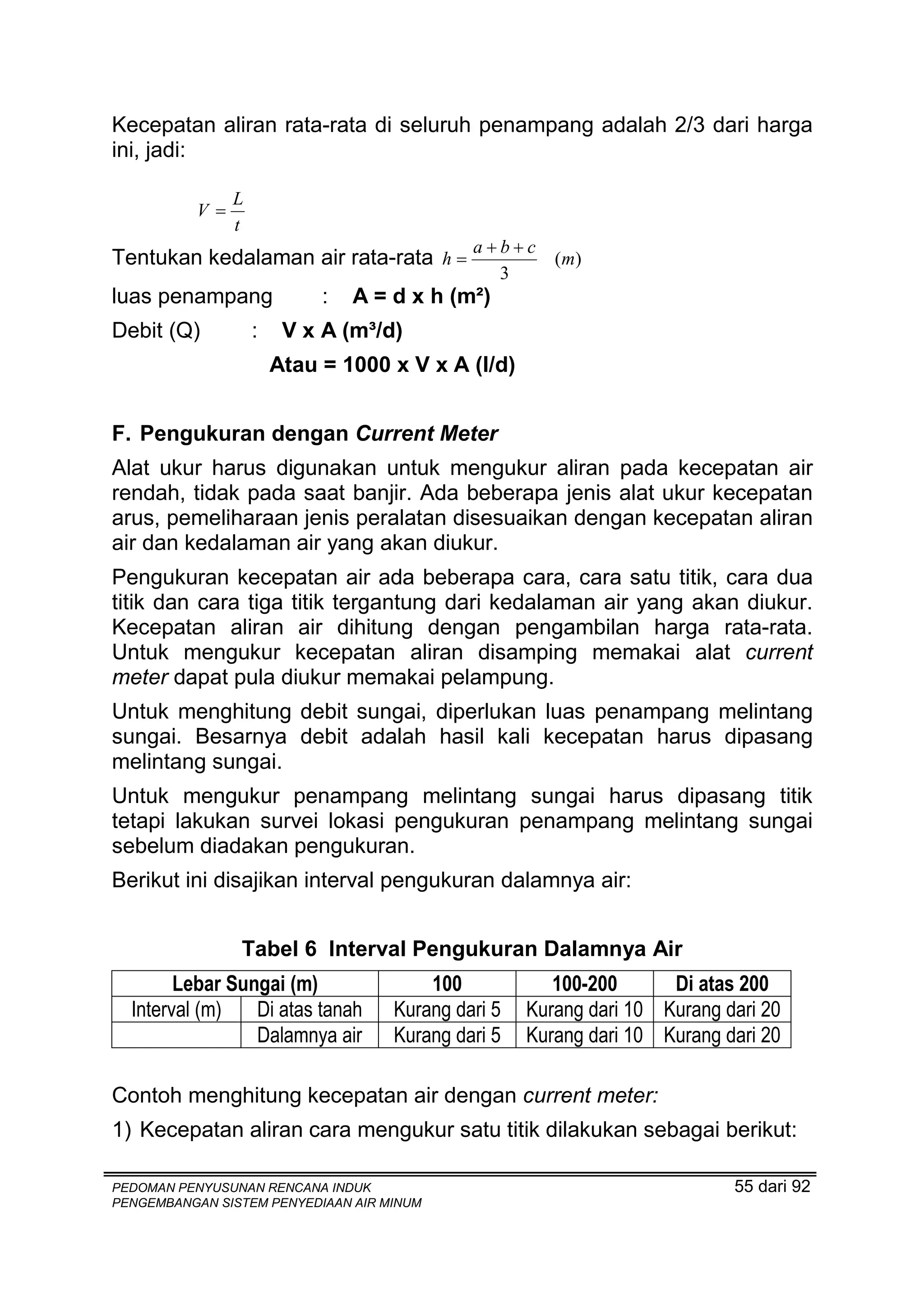 Pedoman Penyusunan Rencana Induk Pengembangan Sistem Penyediaan Air Minum | PDF