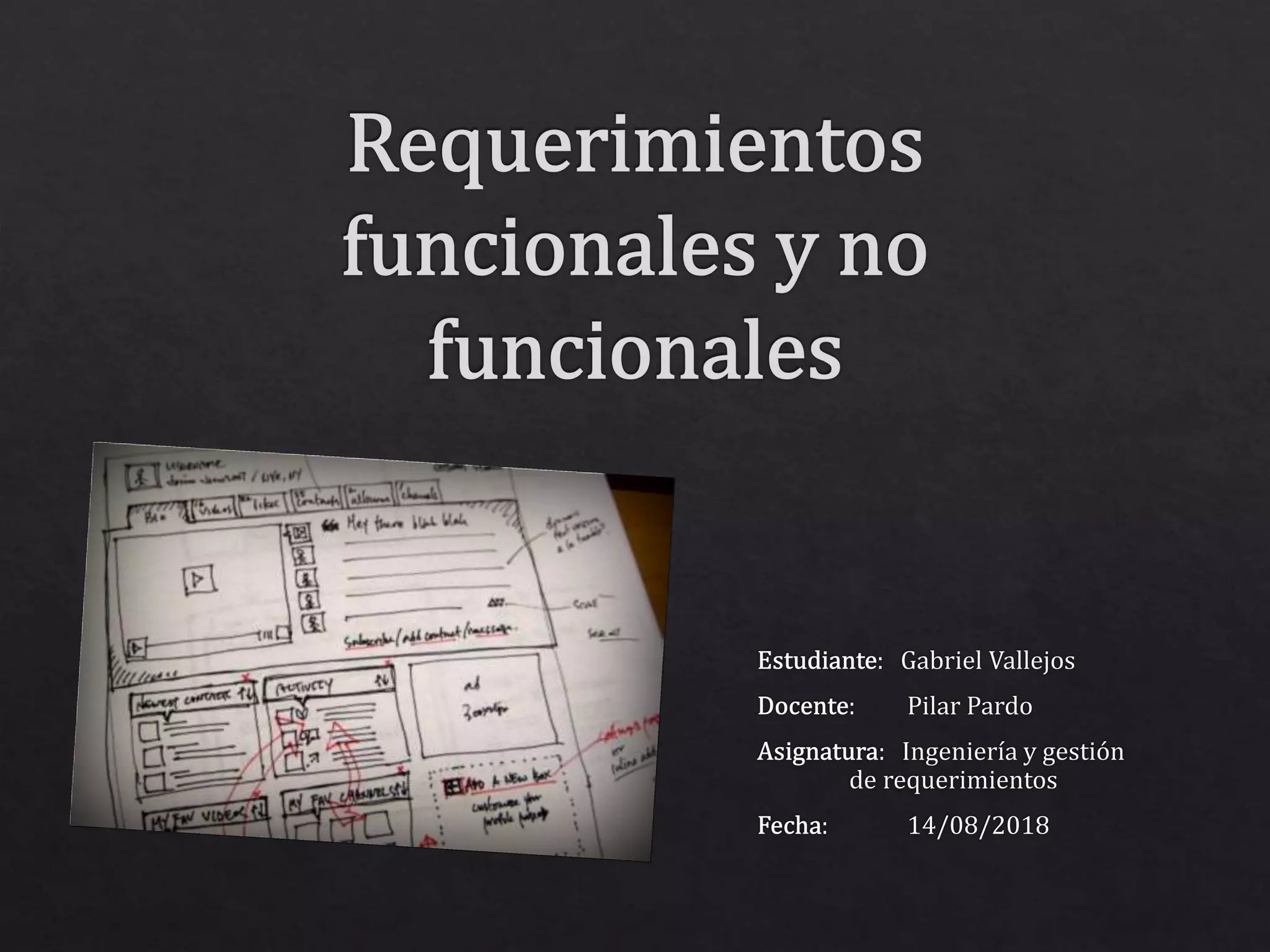 1 requerimientos funcionales y no funcionales | PPTX | Technology & Computing