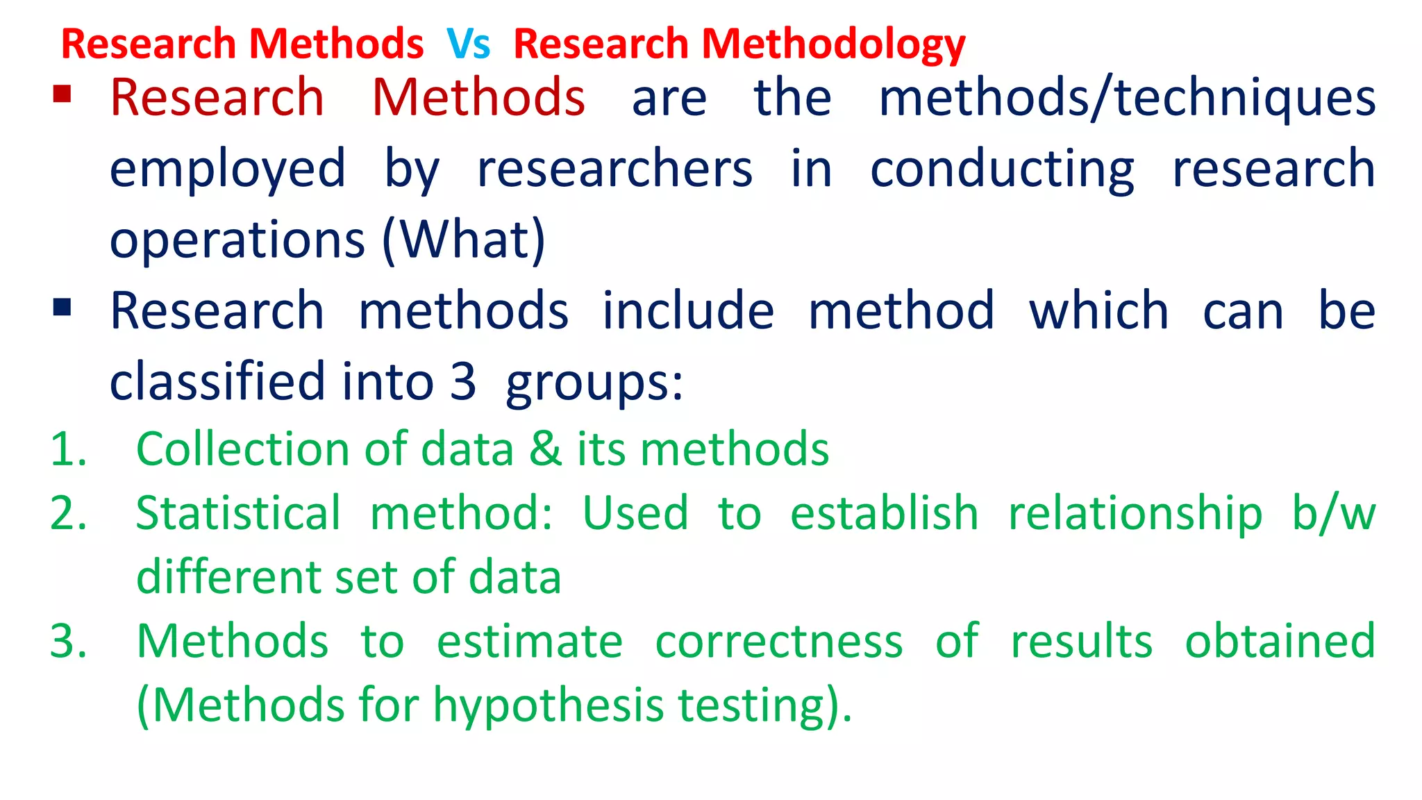 RESEARCH METHODOLOGY - INTRODUCTION | PPT