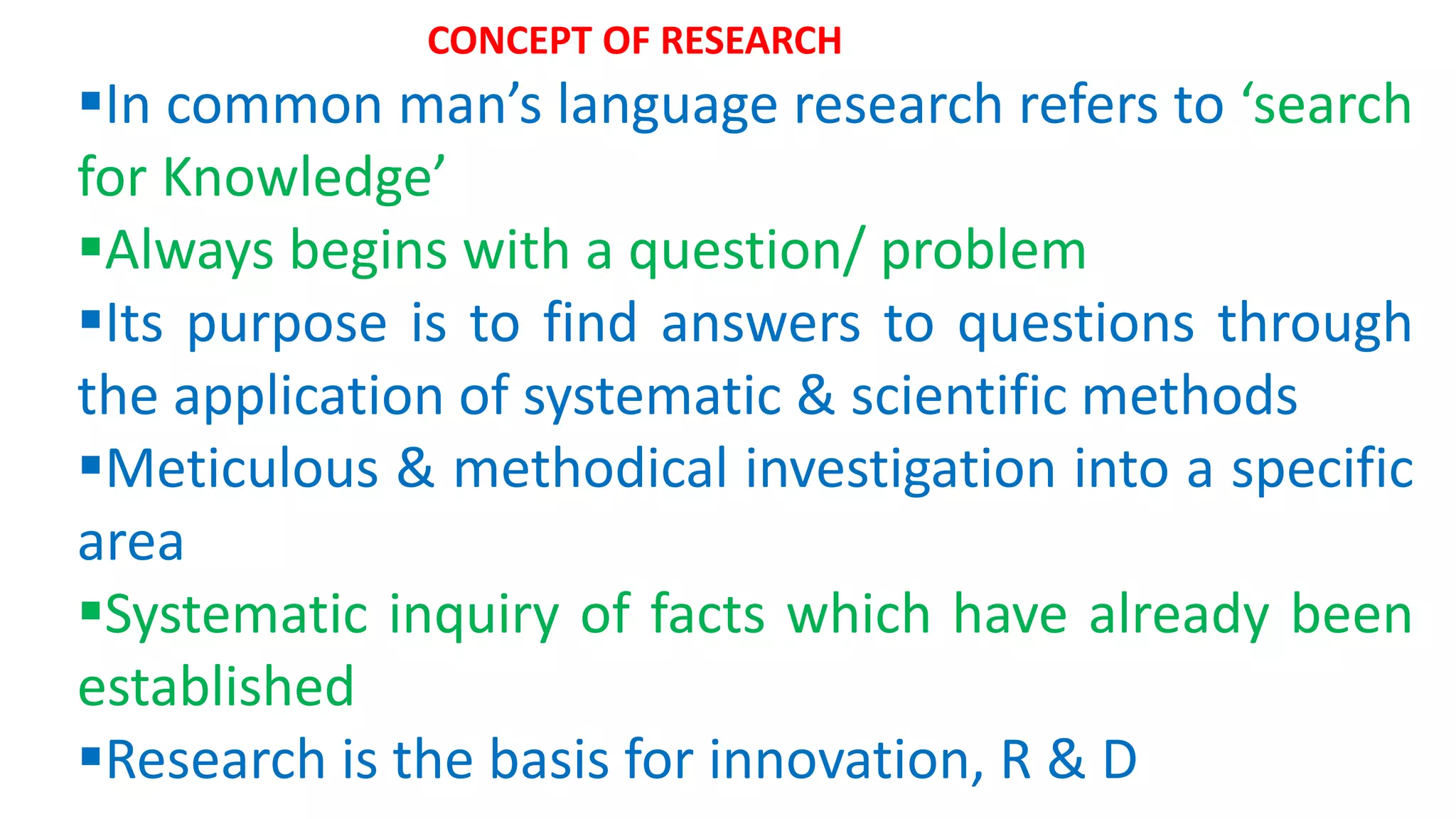 RESEARCH METHODOLOGY - INTRODUCTION | PPT