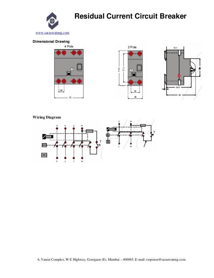 Residual Current Circuit Breakers Diagram Residual Current Circuit