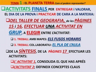 1r eso power point tema 1_el planeta terra_blog | PPTX