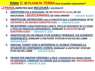 1r eso power point tema 1_el planeta terra_blog | PPTX