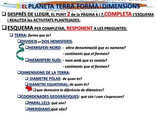 1r eso power point tema 1_el planeta terra_blog | PPTX
