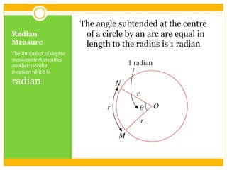 1 resource radian measure and arc length | PPT