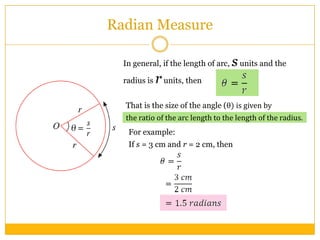 1 resource radian measure and arc length | PPTX