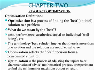 1 resource optimization 2 | PPT