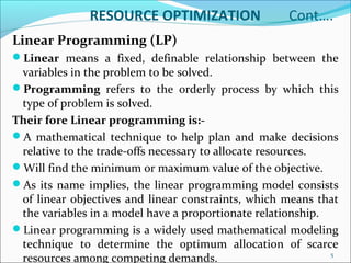 1 resource optimization 2 | PPT