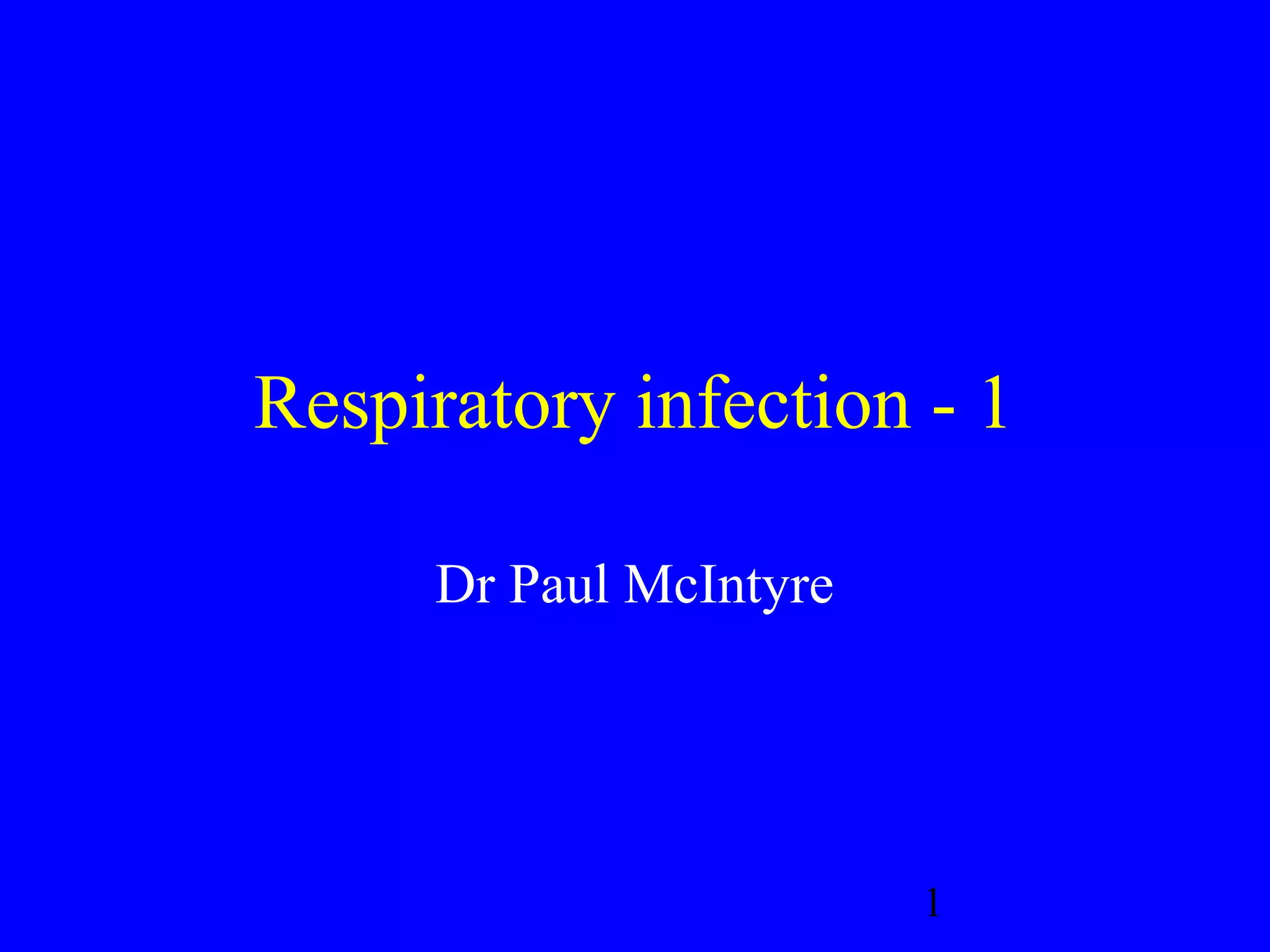 1 respiratory infection | PPT