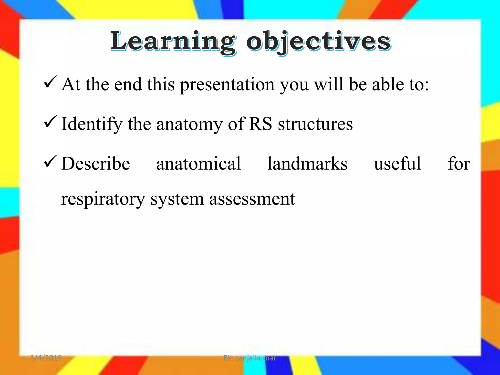 Review of anatomy and physiology of respiratory system | PPTX