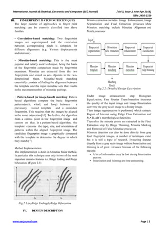Review on Fingerprint Recognition | PDF