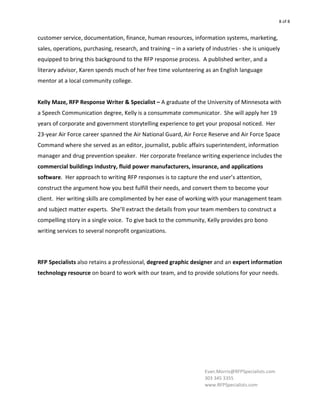 1 rfp specialists capabilities | PDF