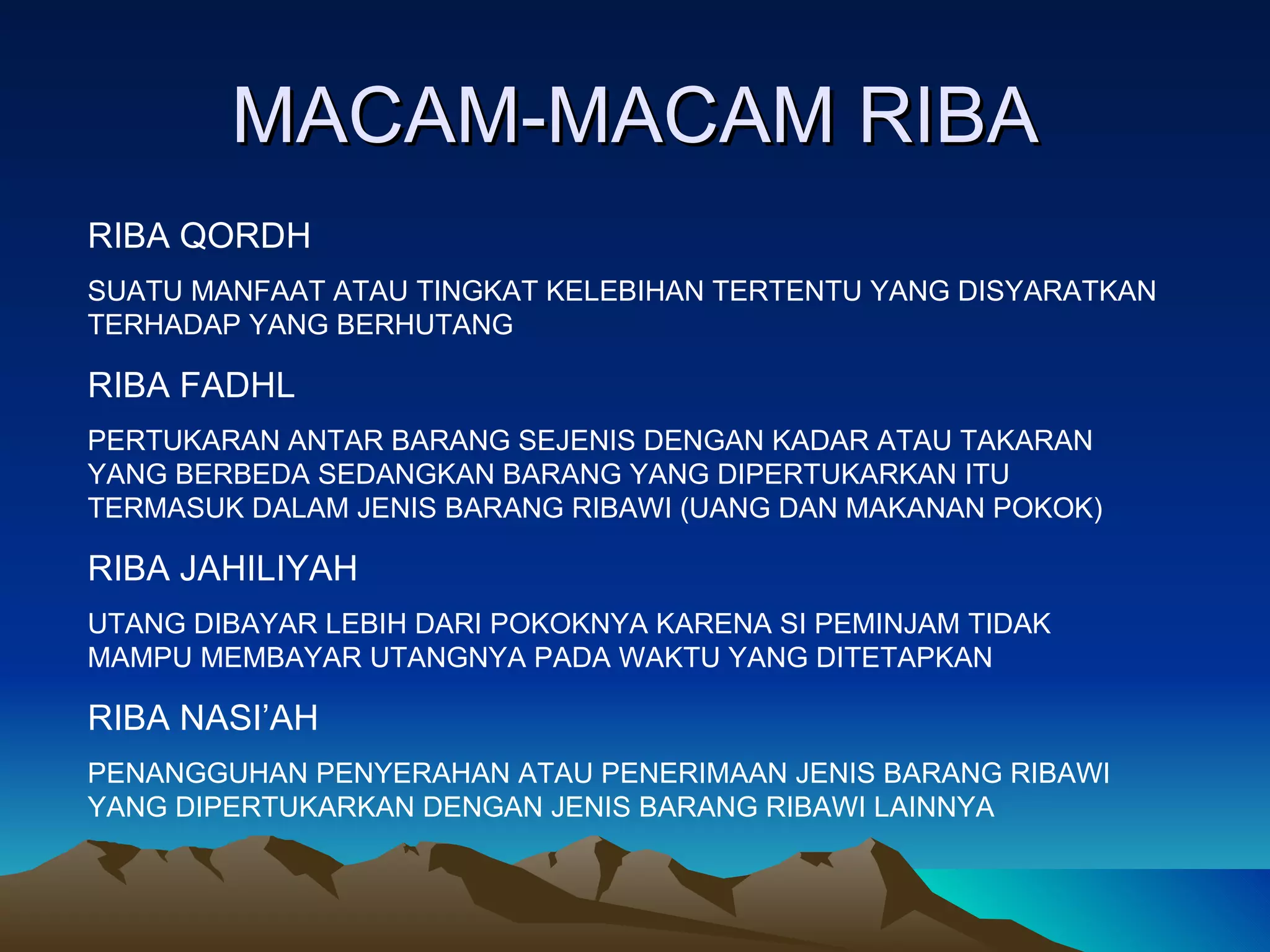 Fiqih Riba | PPT