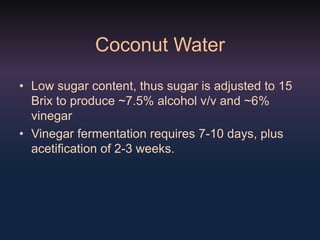 1 rich fermented coconut palm sap products | PPTX