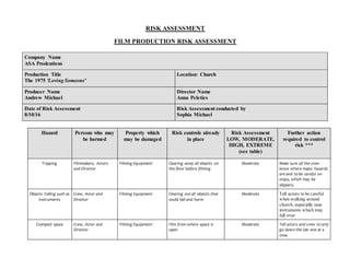 Risk Assessment - Church | PPT