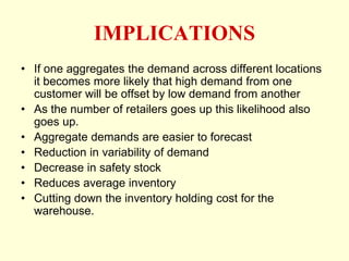 1_RISK_POOLING.ppt | Logistics | Business