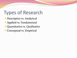 Introduction to research methodology | PPTX