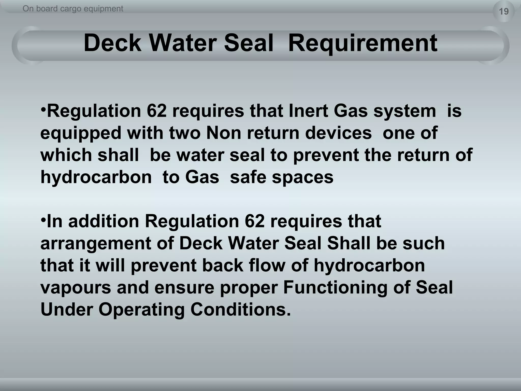 Ig system & equipment oil tankers | PPT