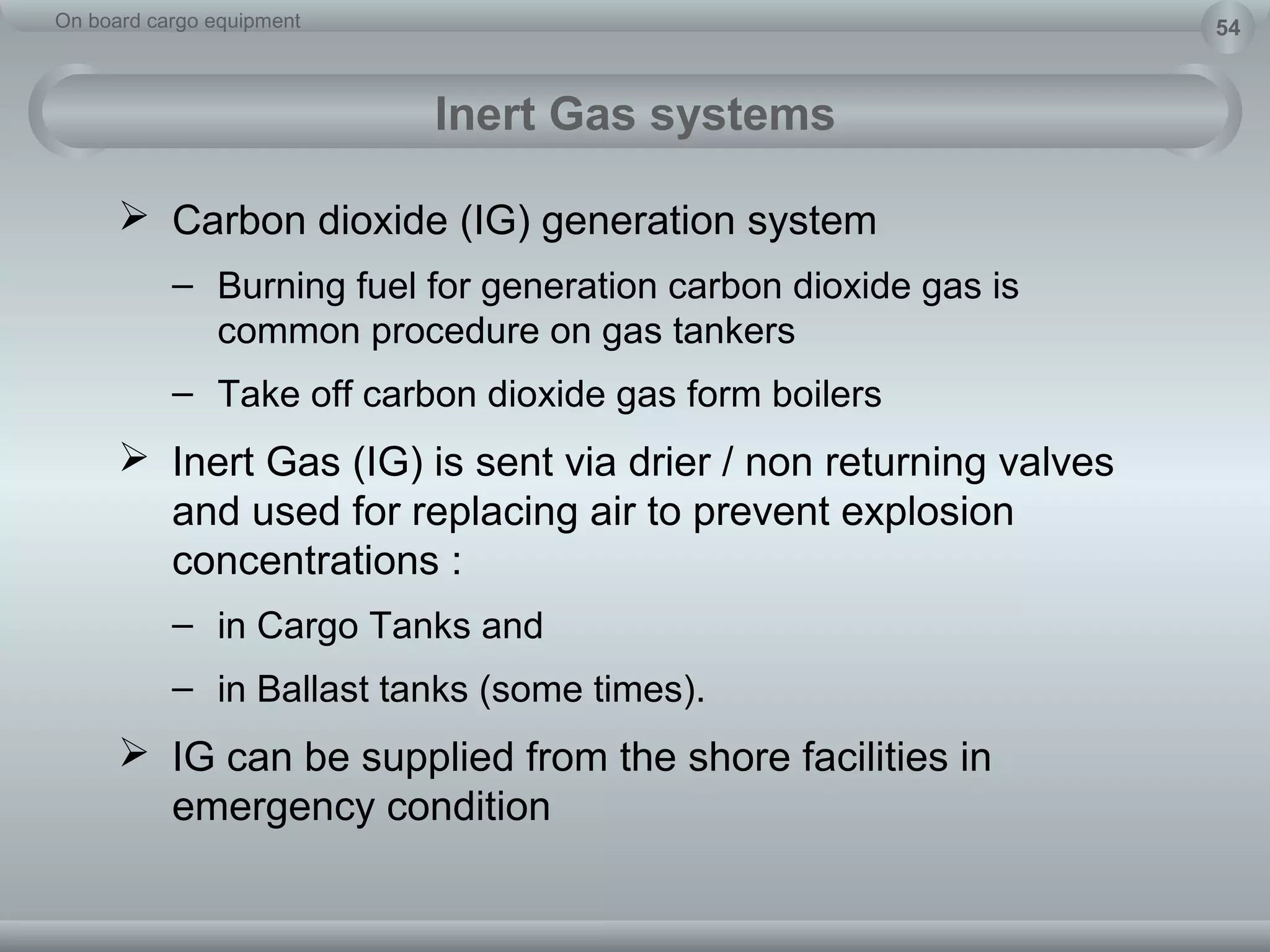 Ig system & equipment oil tankers | PPT