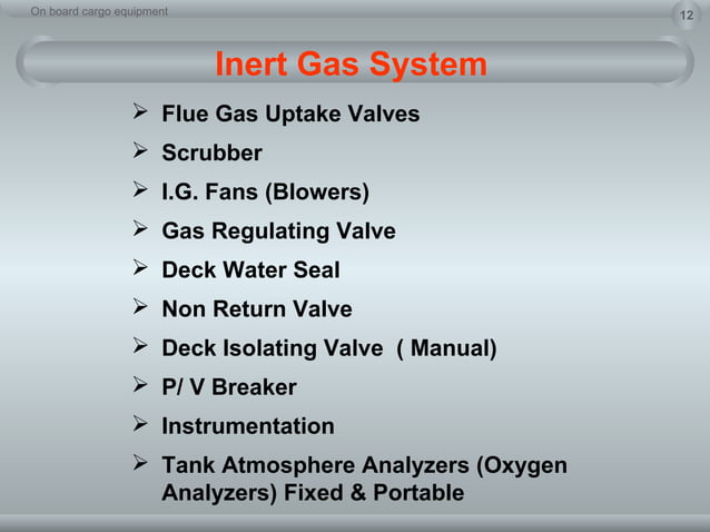 Ig system & equipment oil tankers | PPT