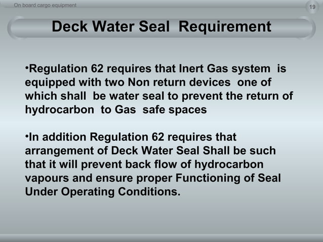 Ig system & equipment oil tankers | PPT