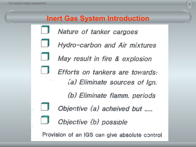 Ig system & equipment oil tankers | PPT