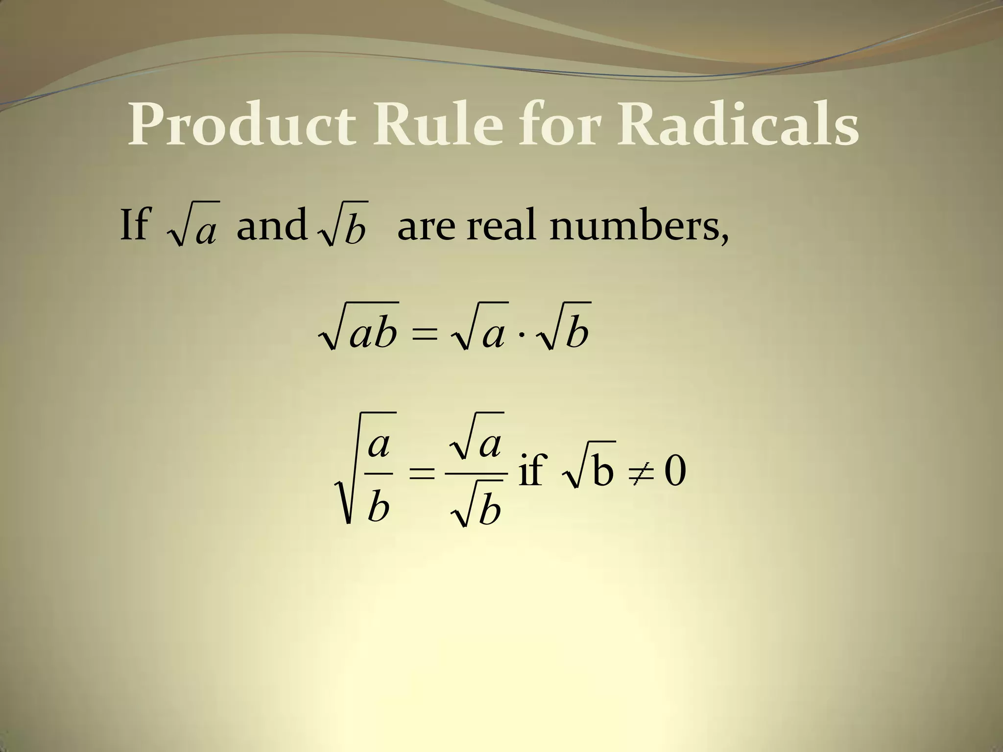 Roots and Radicals | PPTX